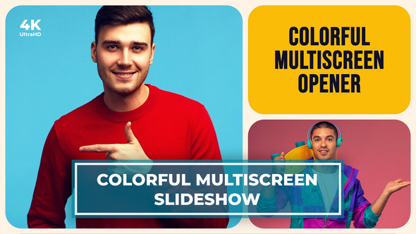 Multiscreen Slideshow | Split screen Opener | Dynamic Opener | Typography Intro, After Effects ...